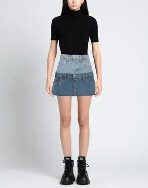 VICOLO Denim Couture Flared Skirt
