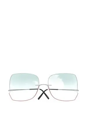 SILHOUETTE Titan Minimal Art Stellar Butterfly-frame Sunglasses - Silver