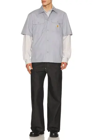Carhartt Work In Progress Craft Shirt In Grey - Mirror