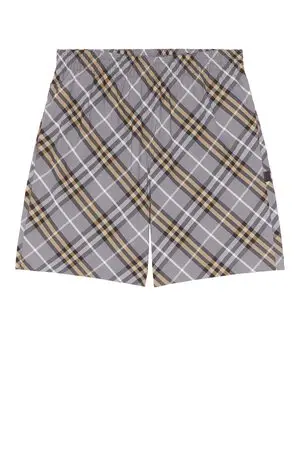 Burberry Check Swim Short - Wave Blue Check