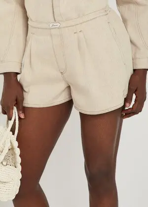 Jacquemus Le Short De-nimes Amelo Cotton-blend Shorts