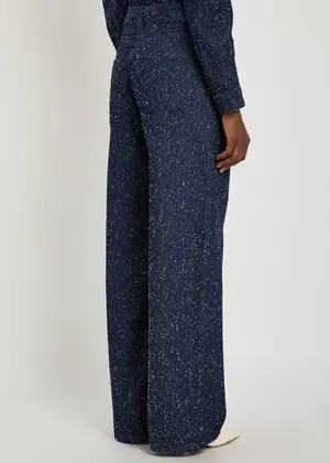 Jacquemus Le De-nimes Large Frayed Wide-leg Jeans