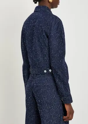 Jacquemus La Veste De Nimes Ovalo Denim Jacket - Navy