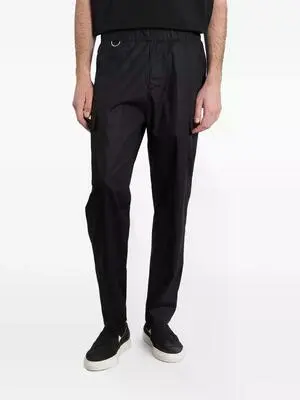 LOW BRAND Elasticated-waistband Cargo Pants - Black