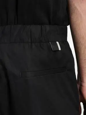 LOW BRAND Elasticated-waistband Cargo Pants - Black