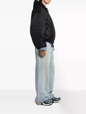 Balenciaga Casual Faded Wide-leg Cotton Pants