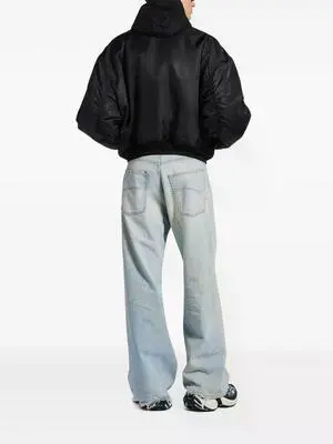 Balenciaga Casual Faded Wide-leg Cotton Pants
