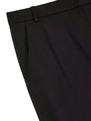 STUDIO TOMBOY Front-slit Skirt With Belt Loops - Black