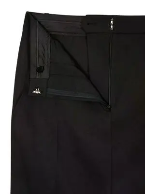 STUDIO TOMBOY Front-slit Skirt With Belt Loops - Black