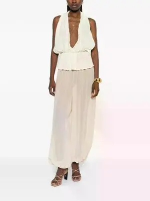 THE FRANKIE SHOP Mio Sheer Balloon Pants - Neutrals