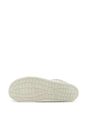 GROUNDS Perforated Leather Sneakers - Neutrals