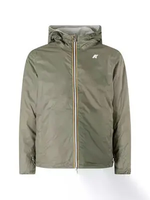 K-WAY Jacko Bonded Reversible Hooded Jacket - Neutrals