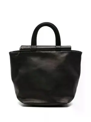 Yohji Yamamoto Leather Tote Bag - Black