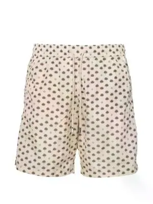 Jacob Cohen Palm Tree-print Swim Shorts - Neutrals