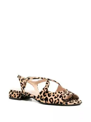 Il Borgo Leopard Print Buckle-fastening Sandals
