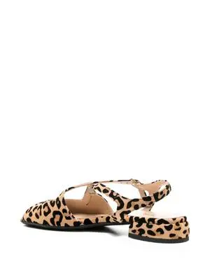 Il Borgo Leopard Print Buckle-fastening Sandals