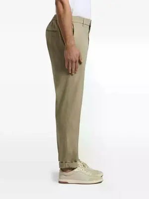 Peserico Elasticated-waistband Turn-up Trousers - Neutrals