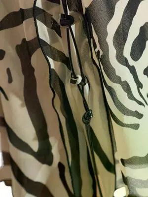 IRO PARIS Zebra-print Side-tie Skirt - Neutrals