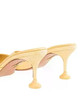 AQUAZZURA Bisous Woven Sandals - Neutrals