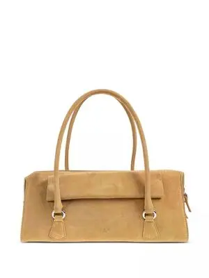IRO PARIS Suede-finish Zip-top Tote Bag - Neutrals