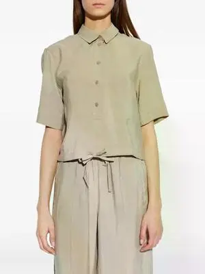 Maison Kitsuné Drawstring Hem Shirt - Neutrals