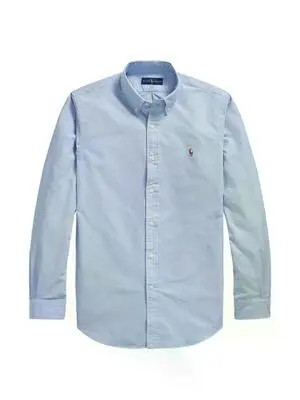 Polo Ralph Lauren Logo-embroidered Button-down Shirt - Blue