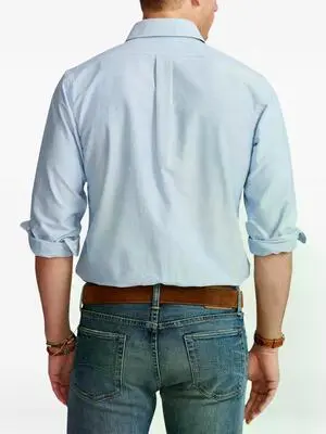 Polo Ralph Lauren Logo-embroidered Button-down Shirt - Blue