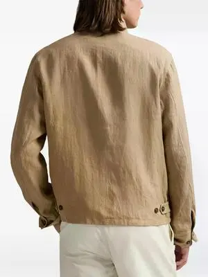 Polo Ralph Lauren Logo-embroidered High-neck Jacket - Neutrals