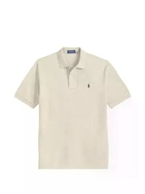 Polo Ralph Lauren Pony-motif Cotton Polo Shirt - Neutrals