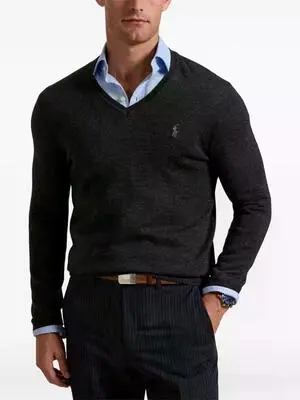 Polo Ralph Lauren Logo-embroidered V-neck Sweater