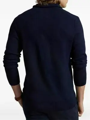 Polo Ralph Lauren Quarter-zip Textured-knit Sweater - Blue