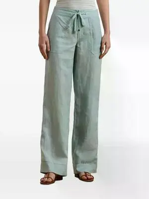 Ralph Lauren Drawstring-waist Linen Trousers