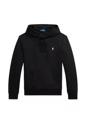 Polo Ralph Lauren Logo-embroidered Drawstring Hoodie - Black