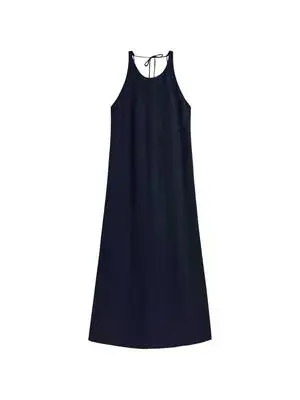 ECOALF Crome Halterneck Dress - Blue
