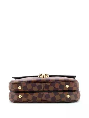 LOUIS VUITTON Clapton Handbag Damier And Leather Pm Crossbody Bag - Black