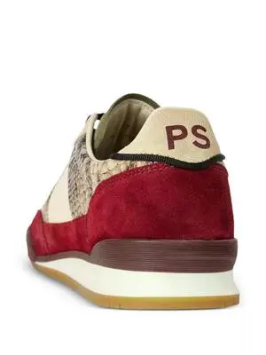 Paul Smith Dover Snakeskin-effect Sneakers - Red
