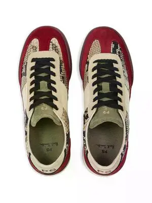 Paul Smith Dover Snakeskin-effect Sneakers - Red