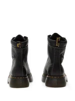 Dr. Martens Buzz 8i Pebbled-leather Lace-up Boots - Black