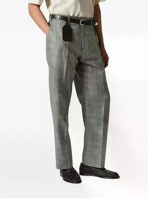 Paul Smith Check-pattern Relaxed-fit Tailored Trousers