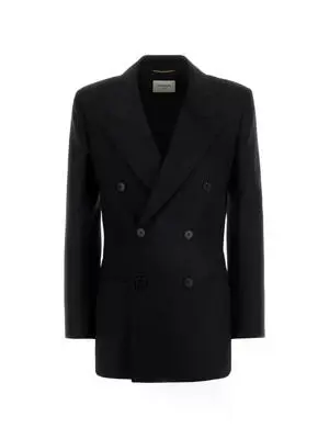 Saint Laurent Double-breasted Wool Blazer