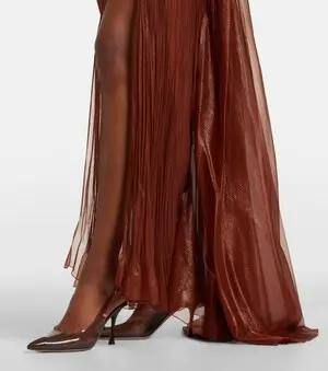 MARIA LUCIA HOHAN Milagros Halterneck Gown