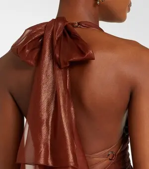 MARIA LUCIA HOHAN Milagros Halterneck Gown