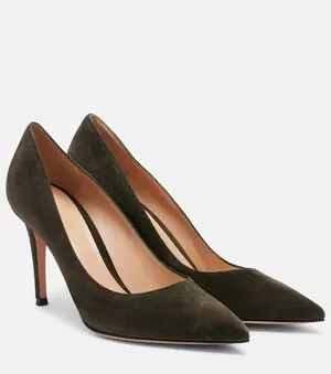 GIANVITO ROSSI Suede Pumps - Green