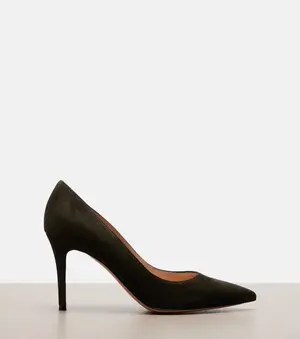 GIANVITO ROSSI Suede Pumps - Green