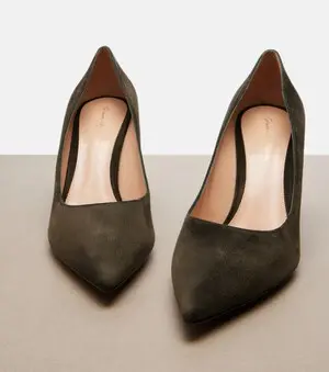 GIANVITO ROSSI Suede Pumps - Green