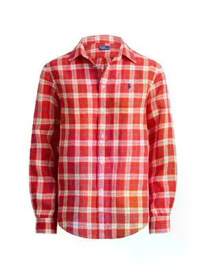 Polo Ralph Lauren Check-print Shirt With Embroidered Logo
