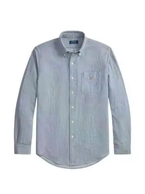 Polo Ralph Lauren Gingham-check Buttoned Shirt - Blue