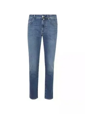 Jacob Cohen Logo-embroidered Jeans - Blue