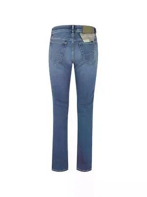 Jacob Cohen Logo-embroidered Jeans - Blue