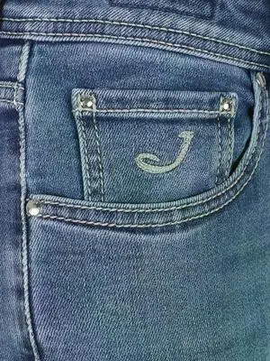Jacob Cohen Logo-embroidered Jeans - Blue